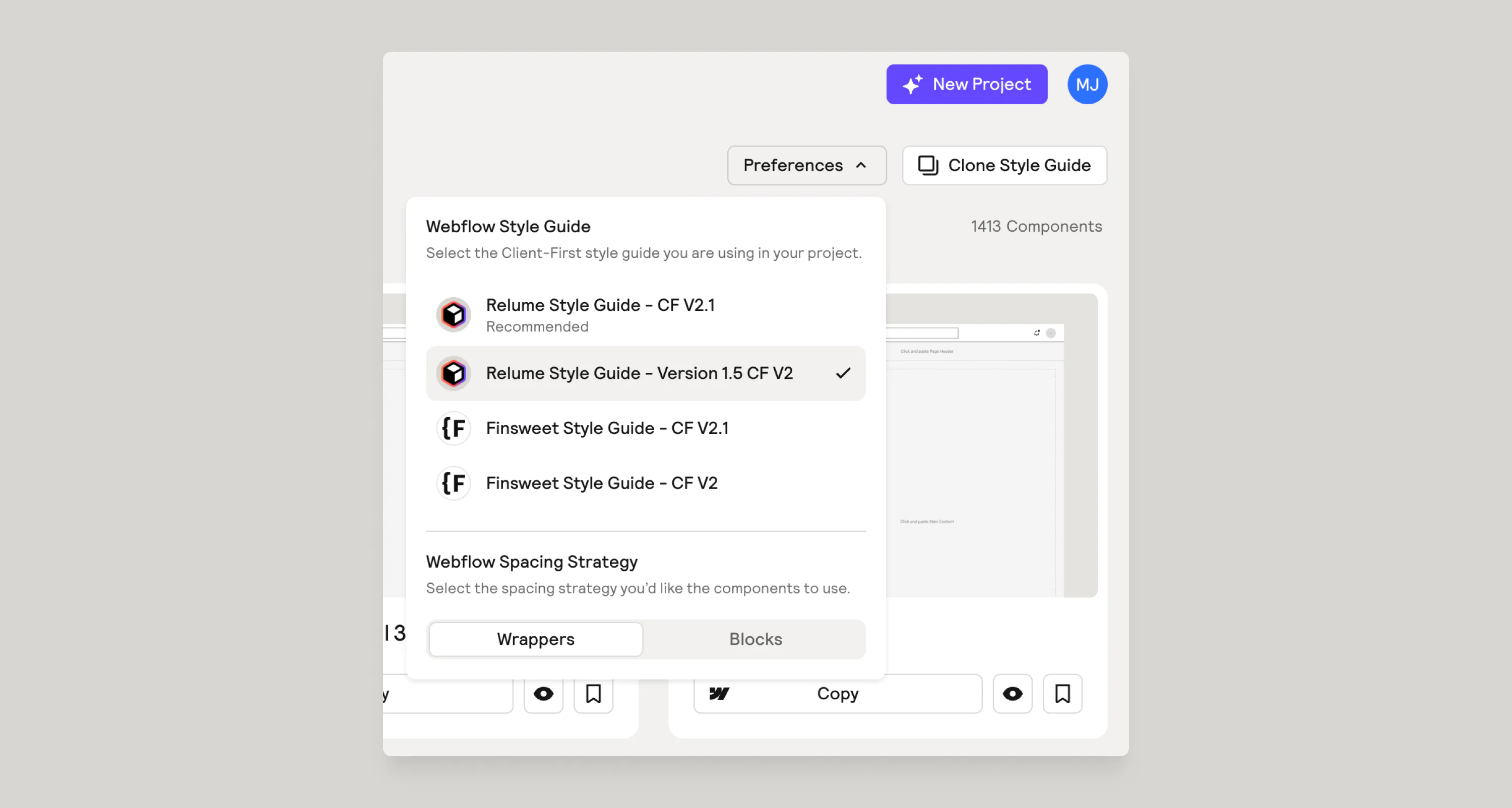 Updating existing projects | Relume Resources